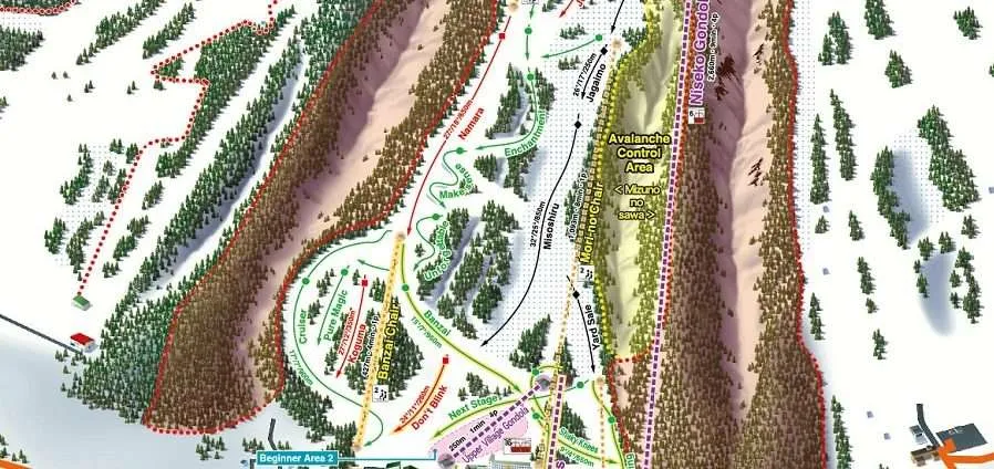 Niseko Ski Map: Niseko United | Japan Ski Experience