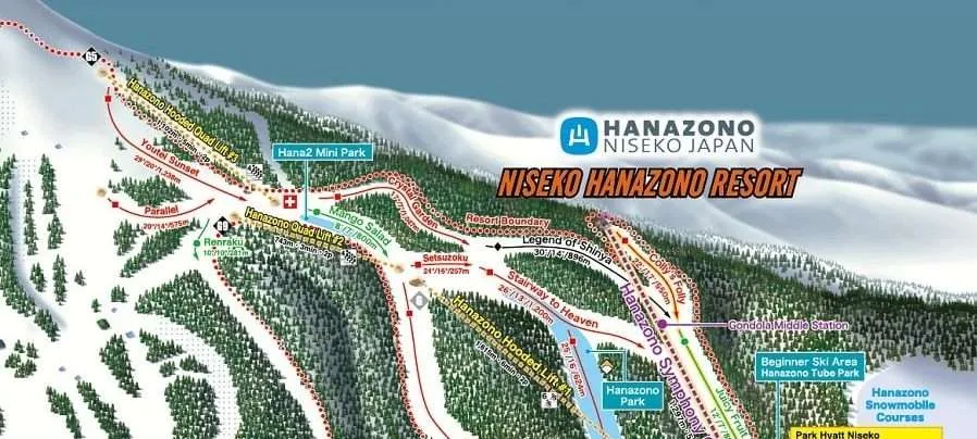 Niseko Ski Map: Niseko United | Japan Ski Experience
